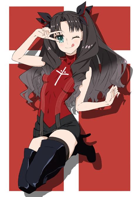 Tohsaka Rin And Tohsaka Rin Fate And 1 More Drawn By Akitetsu Danbooru