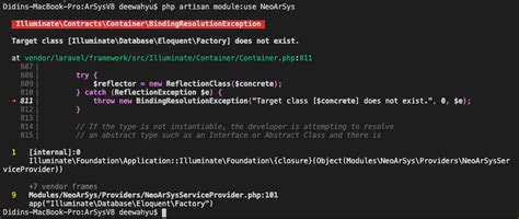 Enabling Modules Create In Previous Version For Laravel 7 Getting Error · Issue 1115 · Nwidart
