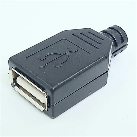 Conector Usb 20 Tipo A Hembra Ensamblar Negro Tettsa Tienda