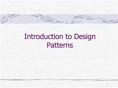 Ppt Introduction To Design Patterns Powerpoint Presentation Free