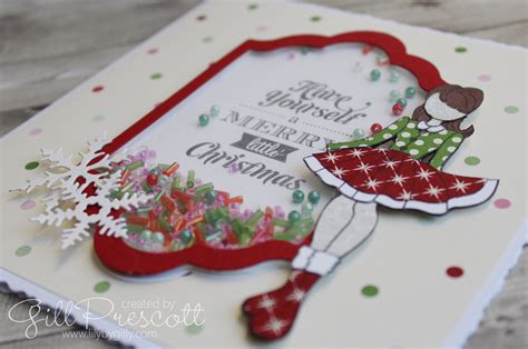 Paper Piecing Technique Christmas Card Lily By Gilly
