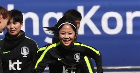 훈련하는 이민아