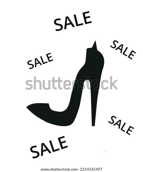 Black High Heel Shoe Isolated On Stock Vector Royalty Free 2214335497 Shutterstock