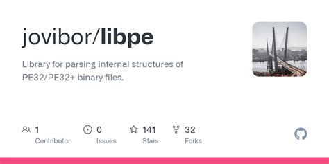 GitHub Jovibor Libpe Library For Parsing Internal Structures Of PE32 PE32 Binary Files