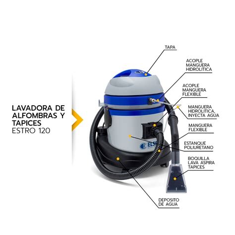 Lavadora Limpiadora De Alfombrastapiz 21 Lts Elsea Italy Mexxo