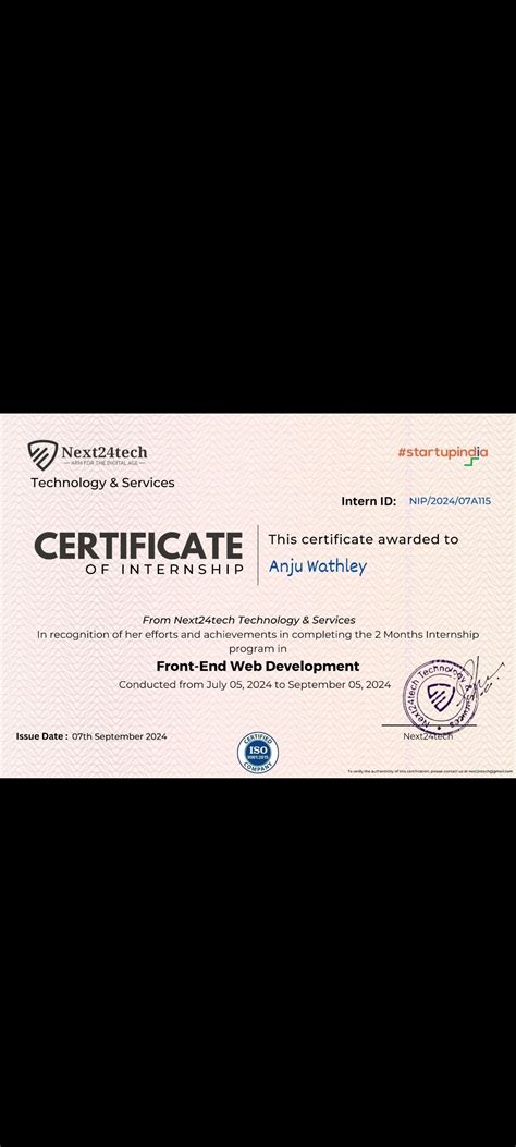 Anju Wathley On Linkedin Internship Careerdevelopment Newexperiences