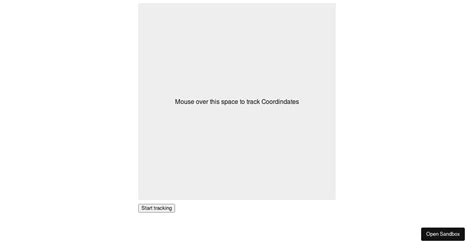 track mouse vanilla codesandbox