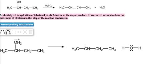 Solved OH H2SO4 H3C-CH-CH2-CH3 H3C-CH=CH-CH3 + H2O | Chegg.com