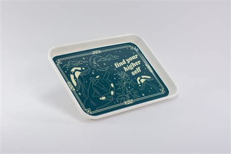 Grav Rolling Tray Gp Tray Green Panther
