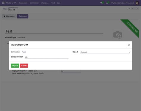 Odoo Zoho Crm Connector User Guide