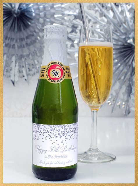 How To Label Mini Martinellis Sparkling Cider Bottles For Party Favors