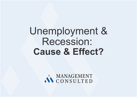 Unemployment And Recession Cause And Effect