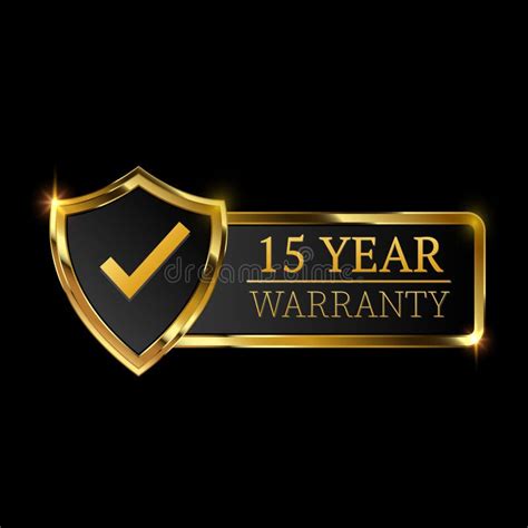 15 Year Warranty Logo Stock Vector Illustration Of Label 266108993