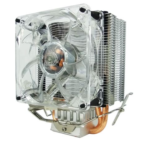 Overlock Led Pc Computer Cpu Copper Steel Aluminum Heatsink Fan Cooler