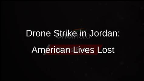 American Service Members Killed In Drone Strike In Jordan Oneindia News