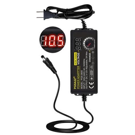 Universal Adjustable Acdc Switching Power Adapter With Display 3 12v