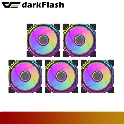 Jual DARKFLASH INF 24 Pro PWM ARGB Fan Black 120mm ARGB 5 Pack Fans Shopee Indonesia