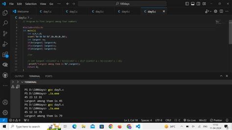 100daysofcoding Cprogramming Problemsolving Learningeveryday Deepanshi Mittal