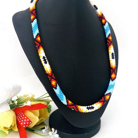 Nstive American Bead Necklace Etsy