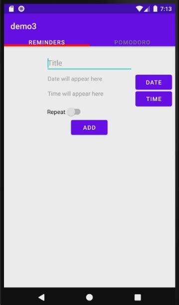 GitHub Mehran Hossain Android Project Android App For Setting Reminders Alarms Also Has A