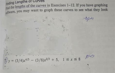 Solved Finding Lengths Of Curves Fnd The Lengths Of The Curves In