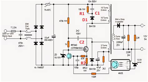 Basic Switched Mode Power Supply Circuit Diagram Switched Mo