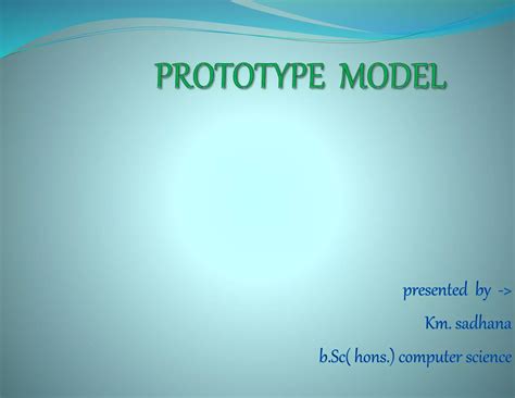 Prototype Model Ppt