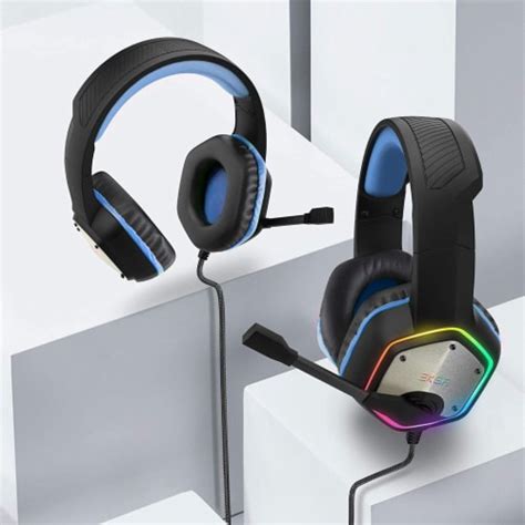 EKSA RGB Plug In USB Gaming Headset For PC PS4 And PS5 With