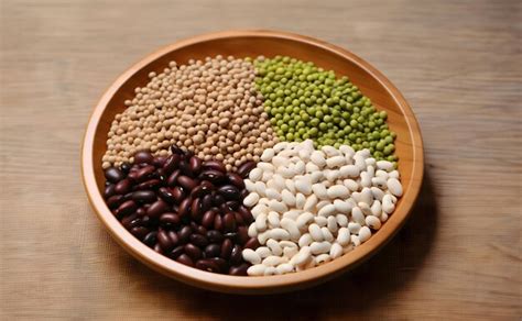 Premium Photo The Beans Are A Variety Of Colors And Shapes And They