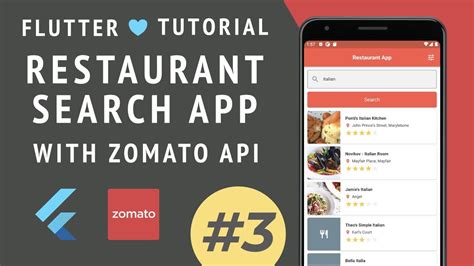 Restaurant Search App Tutorial With Zomato Api And Flutter