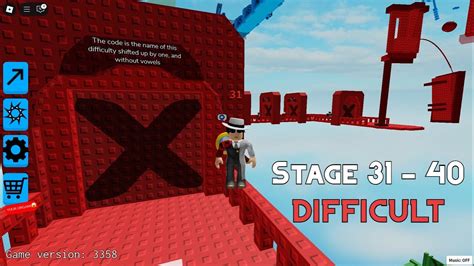 Roblox Puzzle Difficulty Chart Stages 31 40 Difficult Youtube
