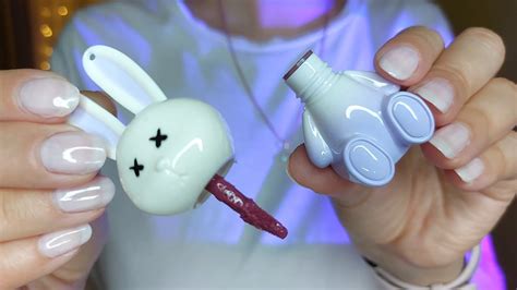 Relaxing 🐰 Asmr Makeup With Bunny Lip Gloss 🐇 Youtube