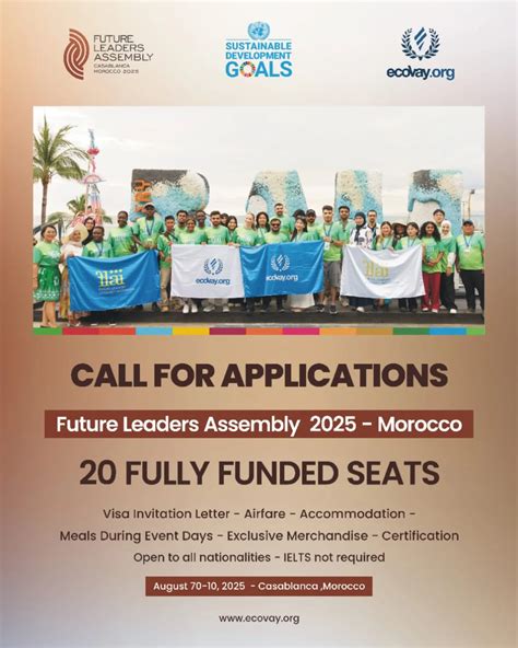 Ir Call For Applications 📣 Future Leaders Assembly 2025 In Morocco 🇲🇦