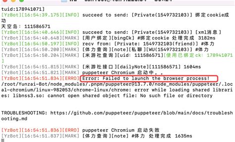 请问puppeteer Chromium 启动失败 Issue Le niao Yunzai GitHub