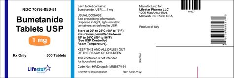 Dailymed Bumetanide Tablet