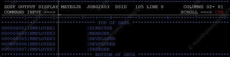 DB2 Cursor Example
