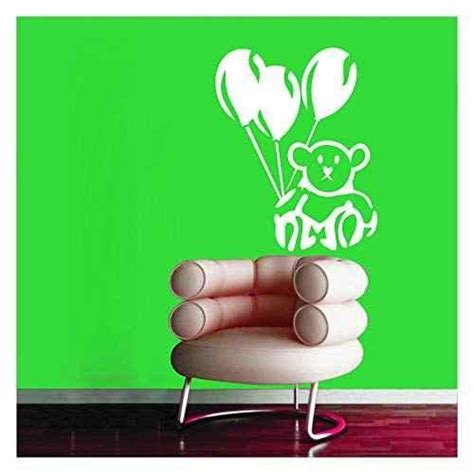 Buy Kayra Decor X Inch PVC Teddy Beer With Balloons Wall Design Stencil KHSNT Online At