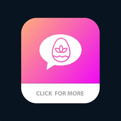 Chat Egg Easter Nature Mobile App Button Android And Ios Glyph Version