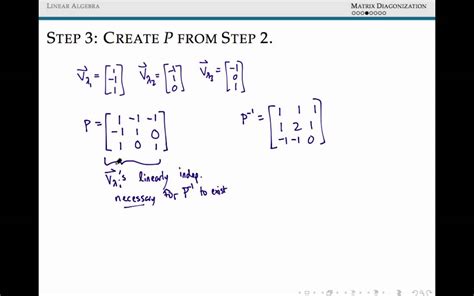 How To Guide To Matrix Diagonalizations Youtube
