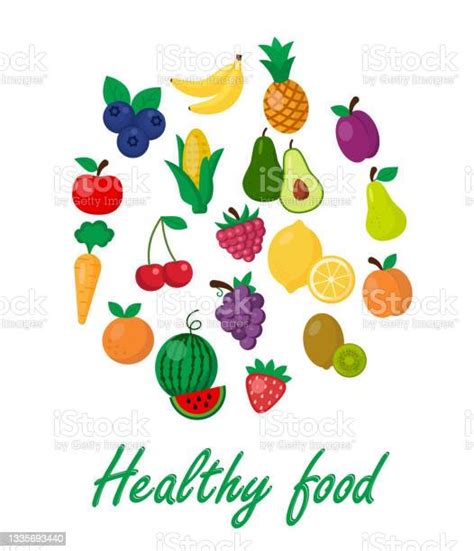 건강한 식품 벡터 템플릿 유기농 제품 개념 플랫 스타일 디자인 벡터 일러스트레이션 0명에 대한 스톡 벡터 아트 및 기타 이미지 0명 개념 개념과 주제 Istock