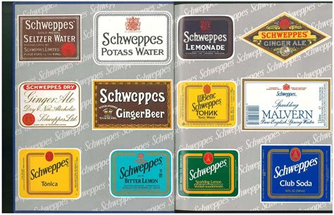 Schweppes Labels Seltzer Water Monopoly Deal Labels Gold Funny