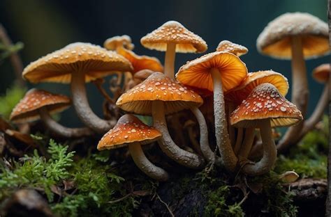 Premium Photo Vibrant Photo Of Fungi Fables