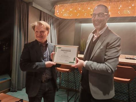 Professor Kari Smolander From Lut University Received Yesterday The Honor To Be The Software