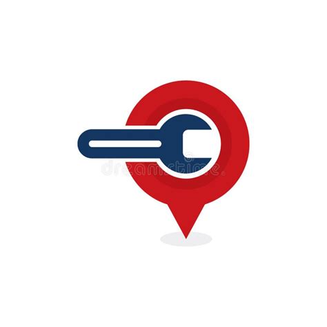 Reparo Logo Icon Design Do Ponto Ilustração do Vetor Ilustração de