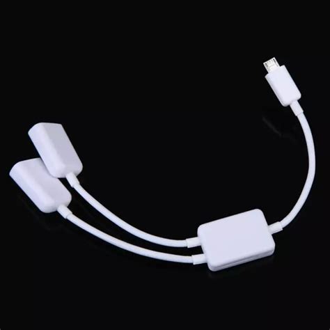 Au Dual Micro Usb Otg Hub Host Adapter Cable For Tablet Pc And Smart
