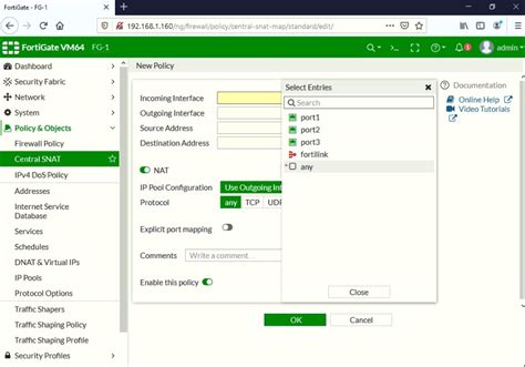 My Cybersecurity Journal Fortigate Network Address Translation Nat
