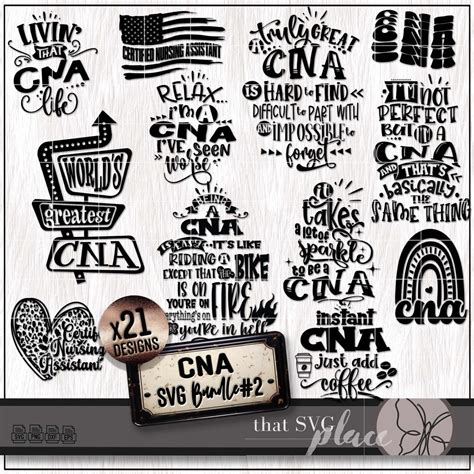 Cna Svg Certified Nursing Assistant Svg Png Bundle 2 Sparkle Svg