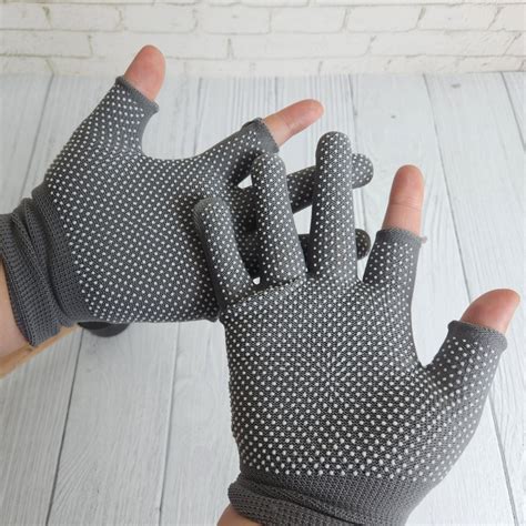 손가락 오픈 작업장갑 그레이 온채널