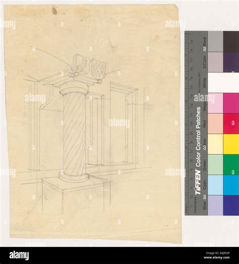This Detailed Interior View Captures The Column Section Within A