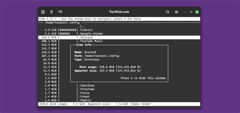 Ncdu A Disk Usage Analyzer And Tracker For Linux
